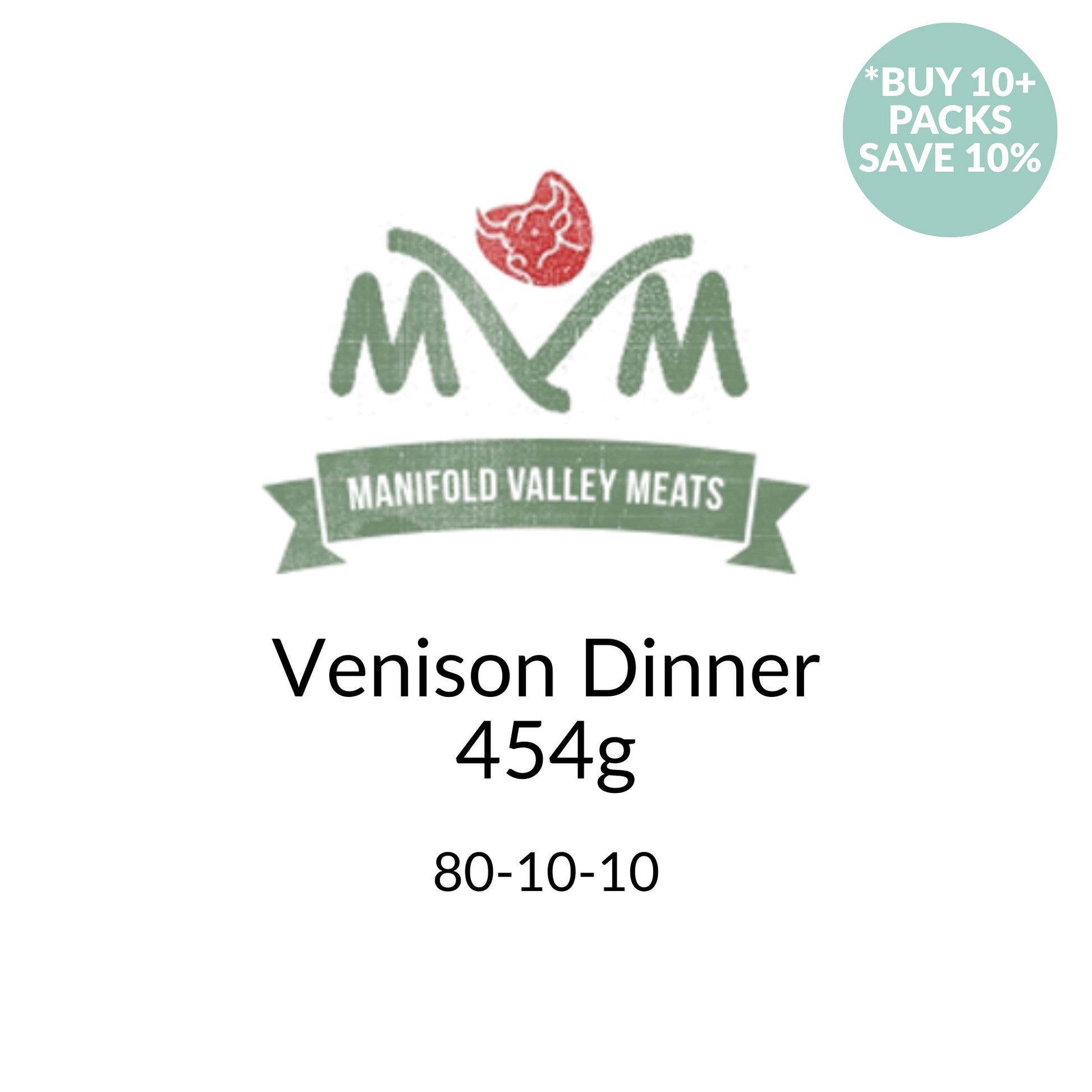 MVM Venison Dinner Raw Dog Food | Dragonfly Products